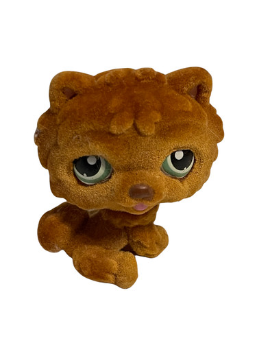 Littlest Pet Shop #332 Brown Flocked Chow Chow Dog Portable Pets ...