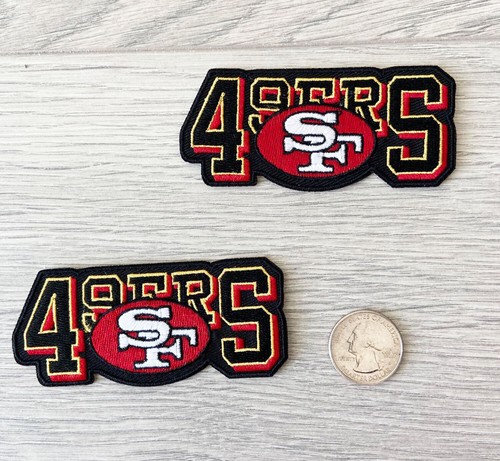 LOTS 2pcs San Francisco 49ers Name Iron On Embroidered Badge Patch ...