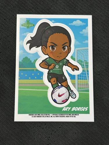 2025 Parkside NWSL Volume 1 Chibi Sticker Ary Borges Racing Louisville ...