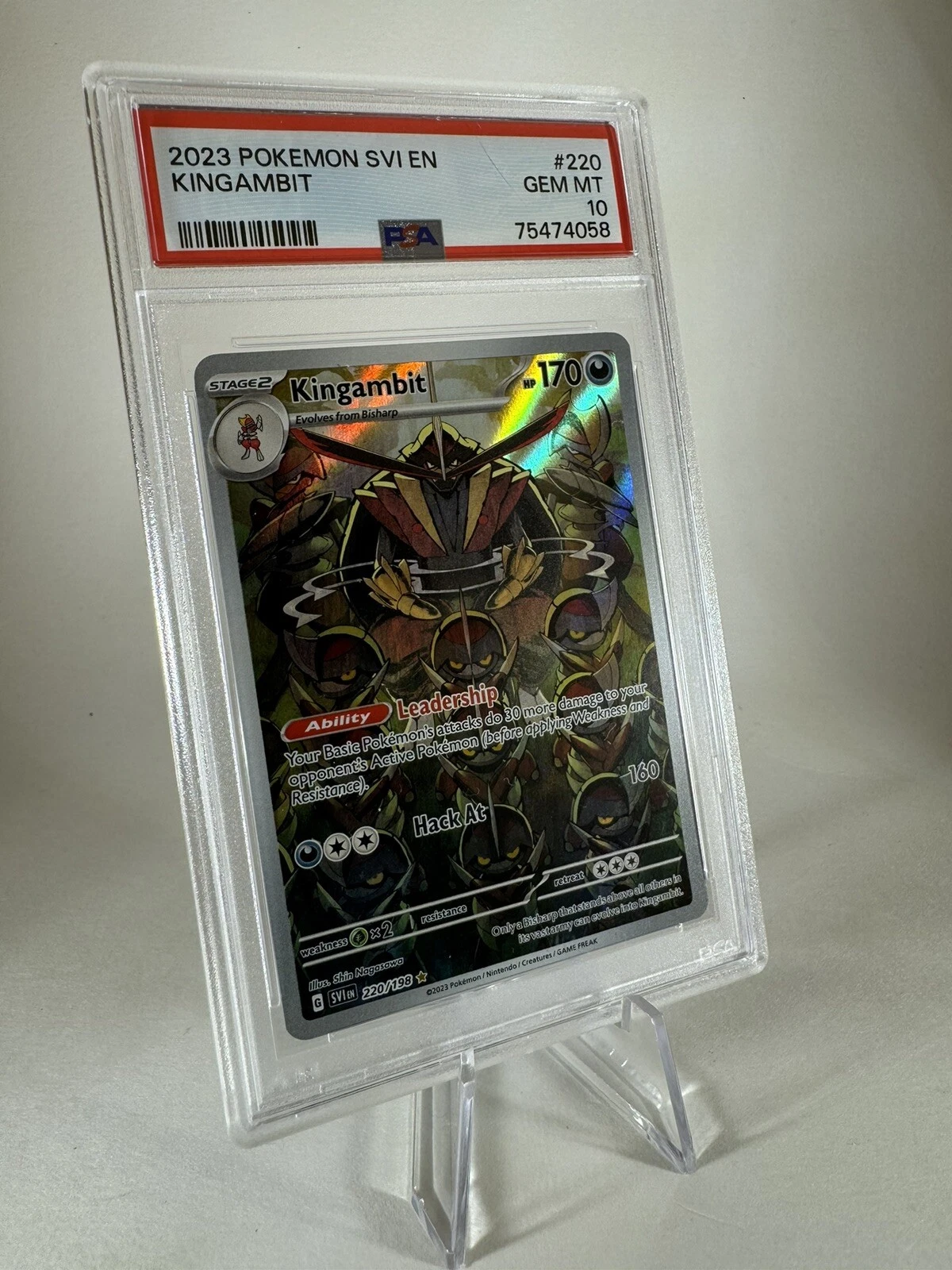 Kingambit 2023 Scarlet & Violet #220/198 Illustration Rare Price Guide ...