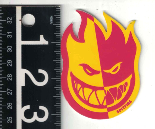 Spitfire Two-Tone Bighead Sticker 3 in x 2.25 in Multicolor Classic ...