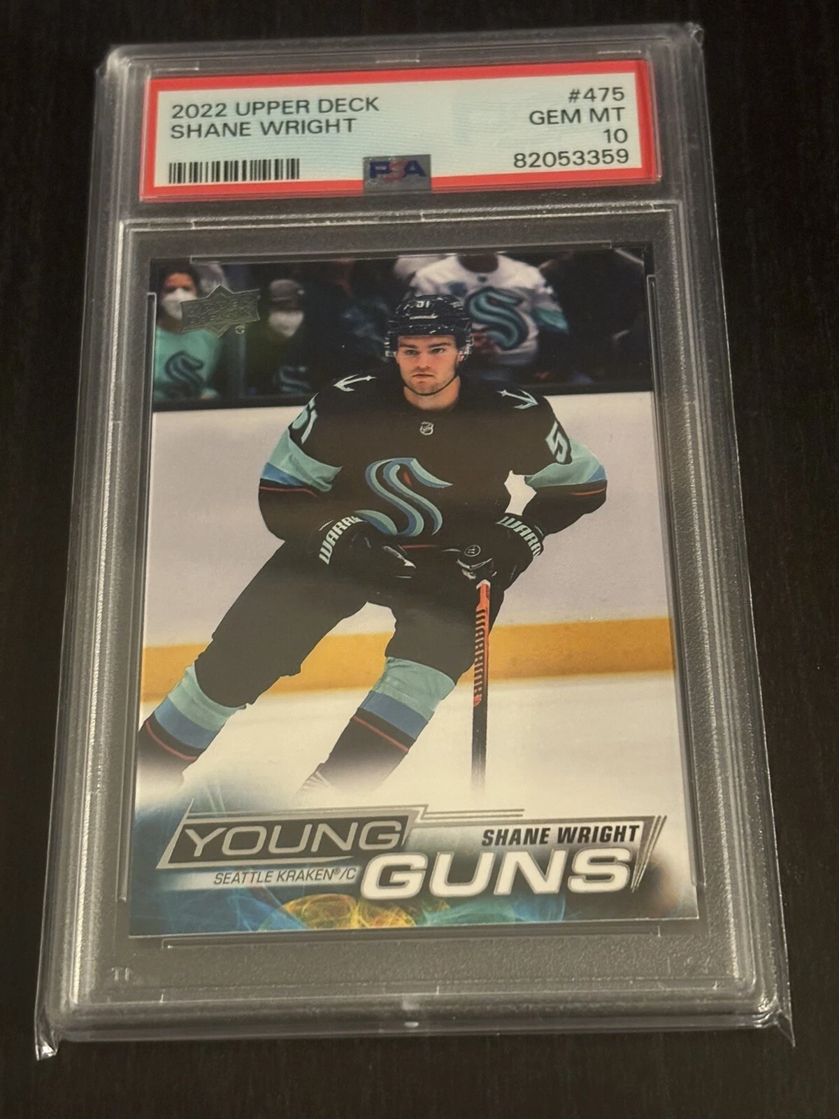 Shane Wright 2022 Upper Deck #475 Young Guns Base PSA 10 Price Guide ...