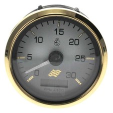 Faria Boat Tachometer Gauge TDH232A | 3 1/4 Inch Signature Gold Diesel
