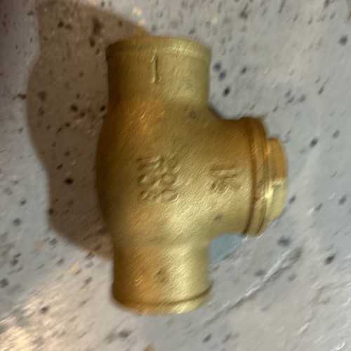Matco Check Valve Threaded Lead Free Brass 200 WOG 1-1/2" Solder New no ...