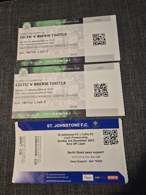Celtic Football Tickets & Stubs for sale | eBay