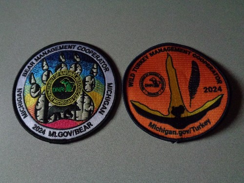 2024's MICHIGAN SUCCESSFUL DNR BEAR & TURKEY HUNTING PATCHES - DEAR ...