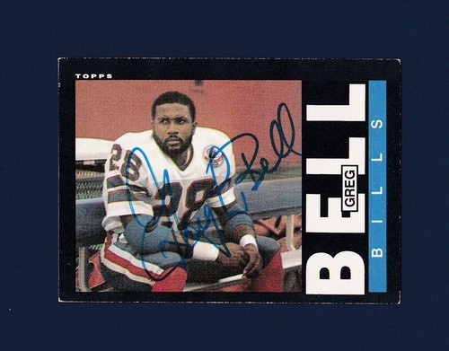 Greg Bell signed Buffalo Bills 1985 Topps Rookie football card | eBay