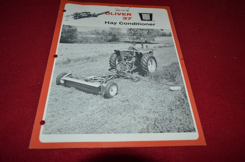 Oliver Tractor 37 Hay Conditioner Dealers Brochure YABE13 | eBay