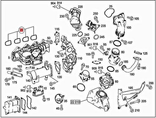 Genuine MERCEDES Ts elastomer-molded seal 6460980280 | eBay