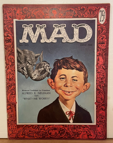 MAD Magazine #30 1956 Alfred E. Neuman For President | eBay