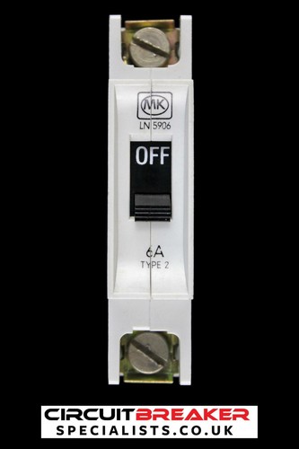 MK 6 Amp Type 2 M6 MCB Circuit Breaker LN 5906 Bs3871 for sale online ...