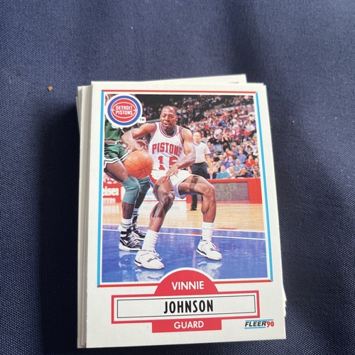 1990-91 Fleer Vinnie Johnson Detroit Pistons #57 | eBay