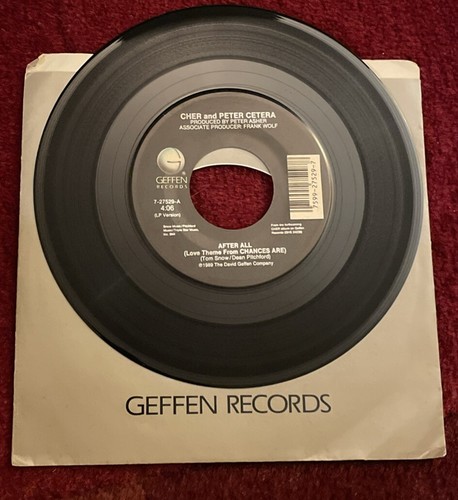 CHER PETER CETERA - DANGEROUS TIMES / AFTER ALL - 45 RPM 7" EX | eBay