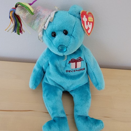 Ty Beanie Baby - DECEMBER the Birthday Teddy Bear (9 Inch) MWMT | eBay