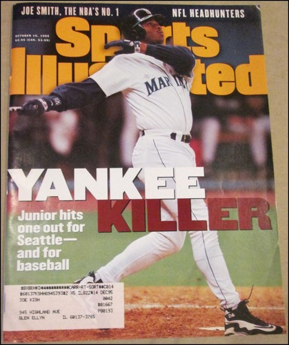 10/16/1995 Sports Illustrated Ken Griffey Jr. Seattle Mariners Beat the ...