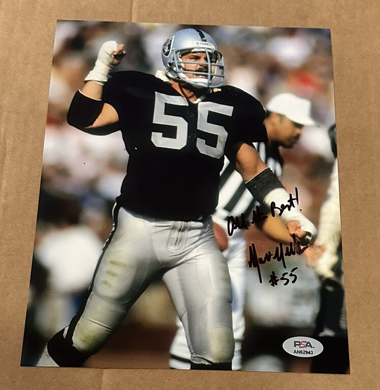 Matt Millen Autographed Signed Oakland Raiders 8X10 Photo Beckett Beckett