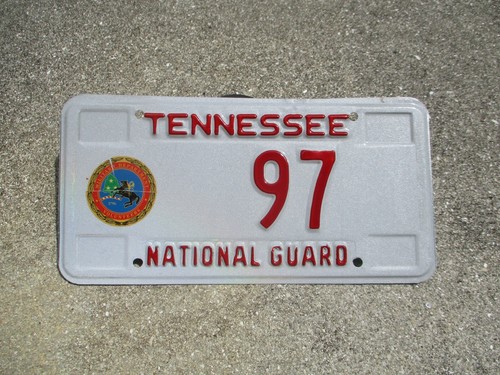 Tennessee National Guard license plate # 97 | eBay