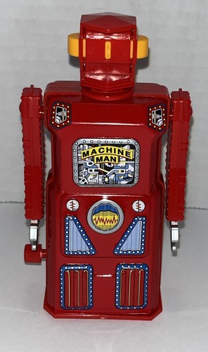 Masudaya MACHINE MAN Wind-Up Tin Toy Vintage 1997 Part of 1950s Gang of ...