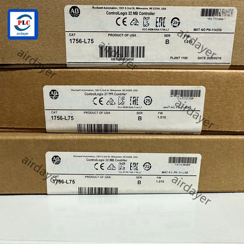 New Factory Sealed AB 1756-L75 Series B Control Logix5575 Controller ...