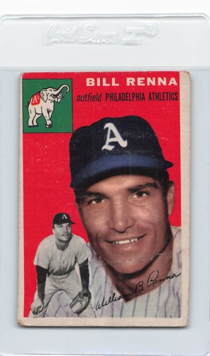 1954 Topps #112 Bill Renna Athletics VG/EX *DA3699 | eBay