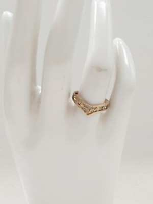 Gold Wishbone Ring for sale | eBay