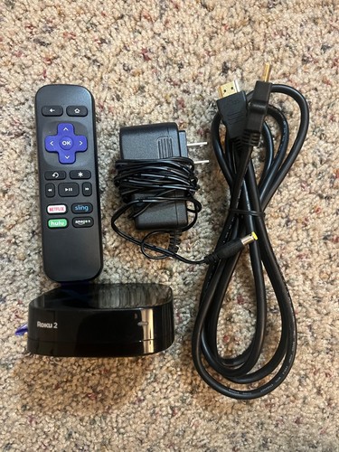 Roku 2 XD~ Model 3050X With Remote, charger, power cable, and HDMI ...
