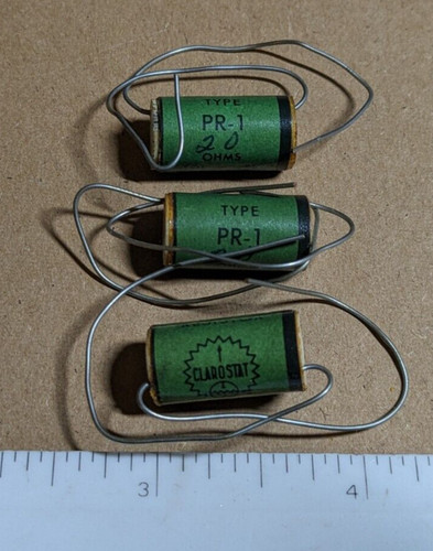 Lot of 3 Clarostat PR-1 20 Ohm .05% High Precision .5W Resistors | eBay