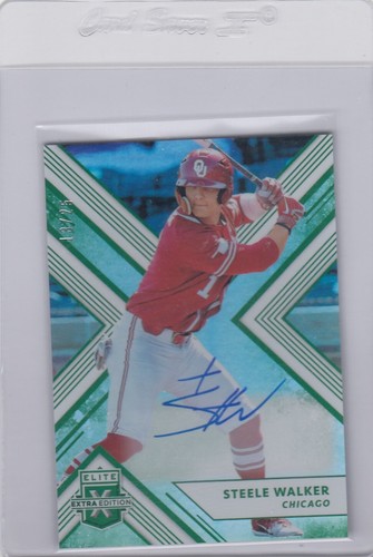 2018 PANINI ELITE STEELE WALKER EMERALD ROOKIE ON CARD AUTO #D25 ...