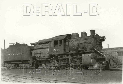 9AA933 RP 1936/2000s READING RR 2-8-0 CAMELBACK LOCO #1535 TRENTON NJ ...