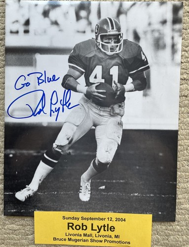 Rob Lytle (D 2010) Denver Broncos RARE Autographed 8x10 Photo + Tic COA ...
