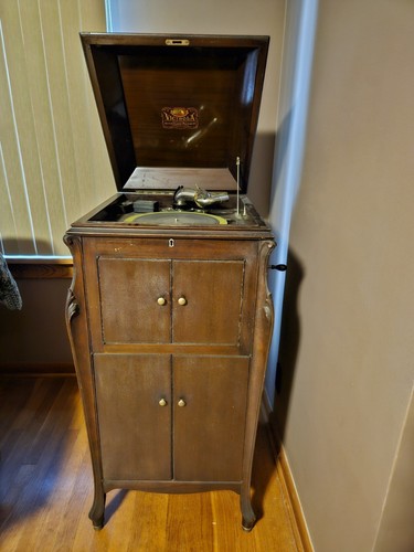 VICTROLA 1917 RCA TALKING MACHINE ANTIQUE CLASSIC RARE VV-100 PLAYS ...