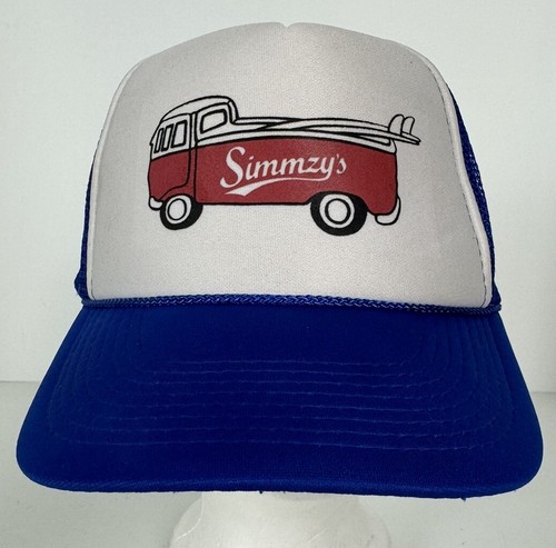 Simmzy's Trucker Hat Adult Blue White Rope Manhattan Beach Brewery Surf ...