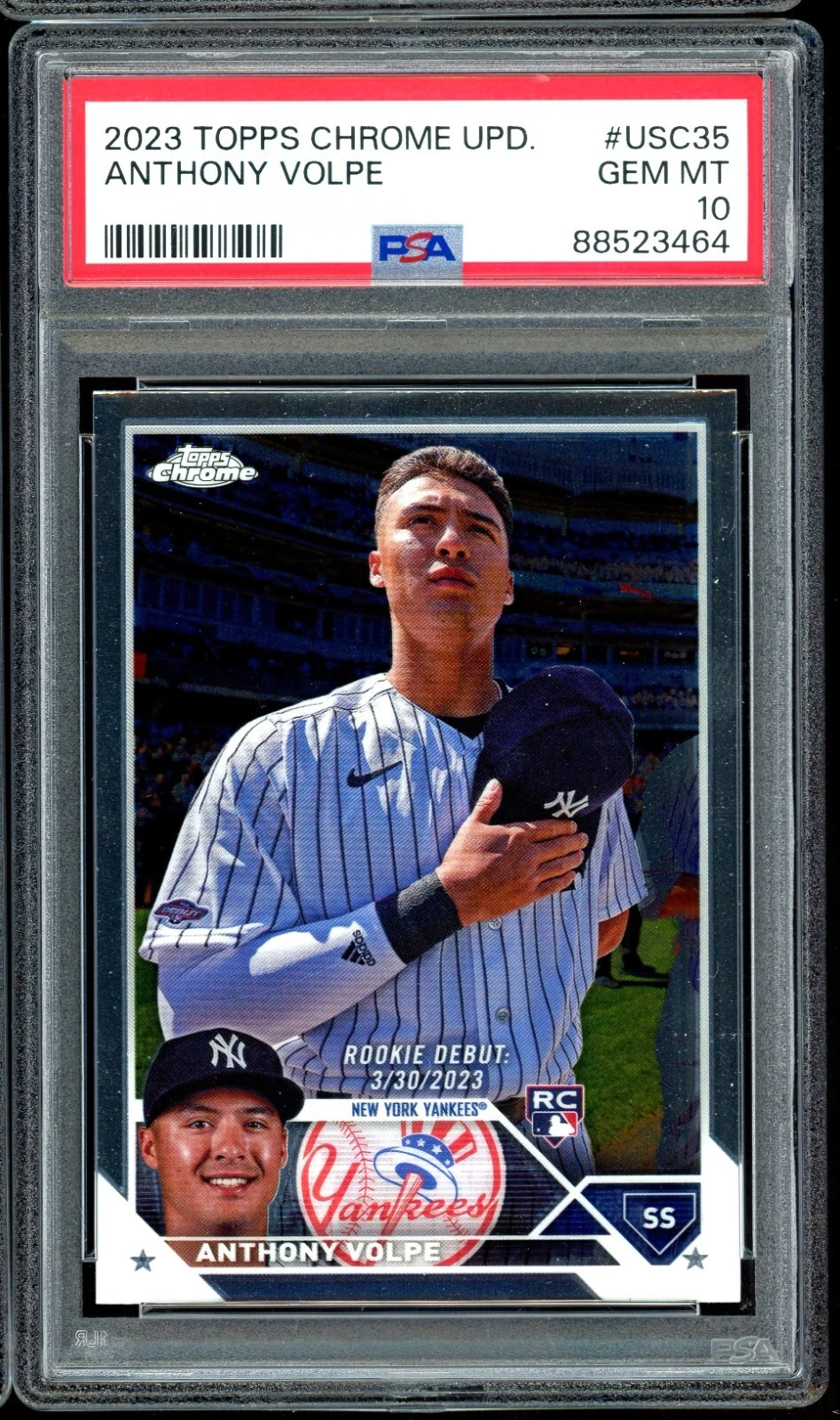 Anthony Volpe 2023 Topps Chrome Update #USC35 Rookie Debut Price Guide ...