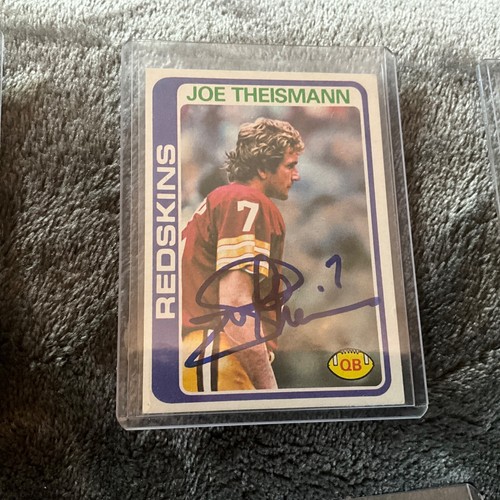 Autographed 1978 Topps JOE THEISMANN # B-1 | eBay