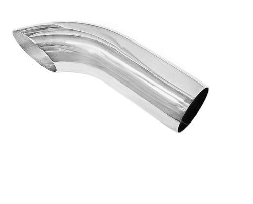 Jones 2 1/4" 2.25" Chrome Turn Down Exhaust Tip 2 1/2" 2.5" Outlet / 11 ...