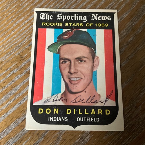 Autographed 1959 Topps DON DILLARD. Dec. 2022. #M-1 | eBay