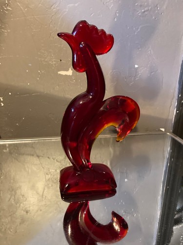 Rare Vintage Viking Kellogg ruby red rooster | eBay