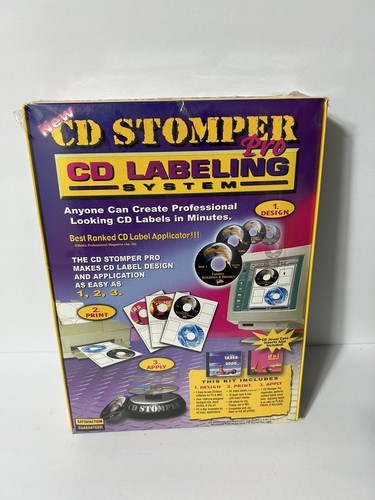 CD Stomper Pro Cd/dvd Labeling System Create Personal Labels Vintage ...