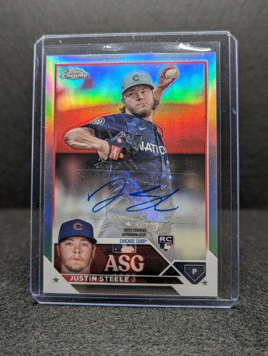 2023 Topps Chrome Update '23 ASG Autographs Justin Steele RC ROOKIE ...