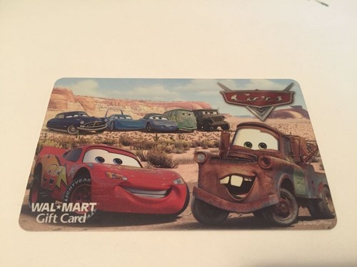 WALMART Disney, Cars ( 2006 ) Foil Gift Card ( $0 ) | eBay