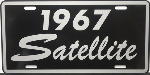 1967 67 SATELLITE METAL LICENSE PLATE FITS PLYMOUTH 2 4 DOOR WAGON ...