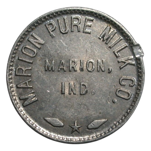 Marion, IND Marion Pure Milk Co. G/F 1 Pint of Milk Token | eBay