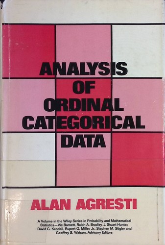 Analysis of Ordinal Categorical Data Wiley Series in Probability and Mathematica | eBay