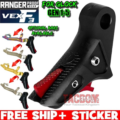 RANGER PROOF Johnny GL0CK VEX F3 TRIGGER BLACK RED GEN 1 2 3 4 5 - 17 ...