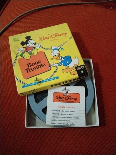 Walt Disney Pluto in Bone Trouble Super 8mm Film Silent B&W #1421 | eBay