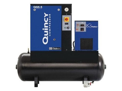 Quincy Compressor QGS 5 TMD-1, 5 HP Rotary Screw Air Compressor, 18 CFM ...