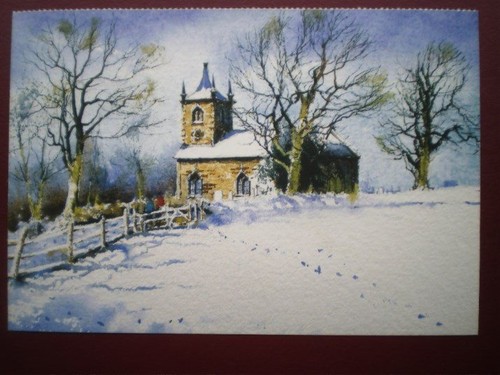 POSTCARD A8 YORKSHIRE ROTHERHAM - RAVENFIELD - PAINTING BY JOHN RUDKIN ...