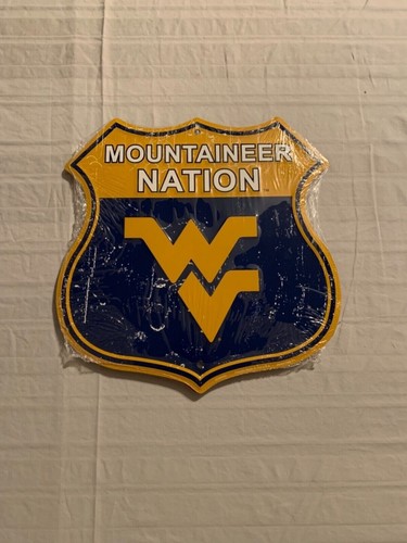 West Virginia Mountaineers NCAA Metal Route Road Sign 11" x 11 ...