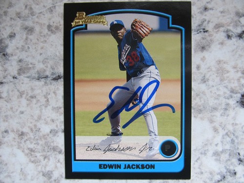 Dodgers Edwin Jackson Signed Autographed 2003 Bowman Mint | eBay