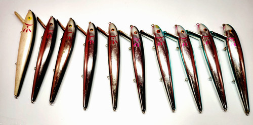 Cotton Cordell Red Fin Lures 10pcs Vintage 5" Chrome Rare Trout Redfish ...